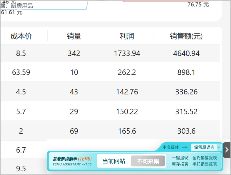 盖亚跨境助手 - TEMU 运营助手 / 店群管理 / AI 上品/选品推荐 - 免费试用